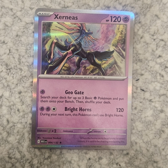 Pokemon | Toys | Pokemon Tcg Card Xerneas Holo Mega Evolution Rare 6432 ...